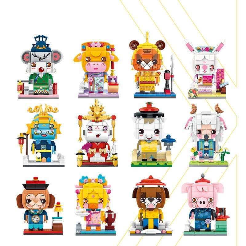 Jual Brick Keeppley 12 Chinese Shio Zodiac Enlighten - 10140 Chicken Di ...