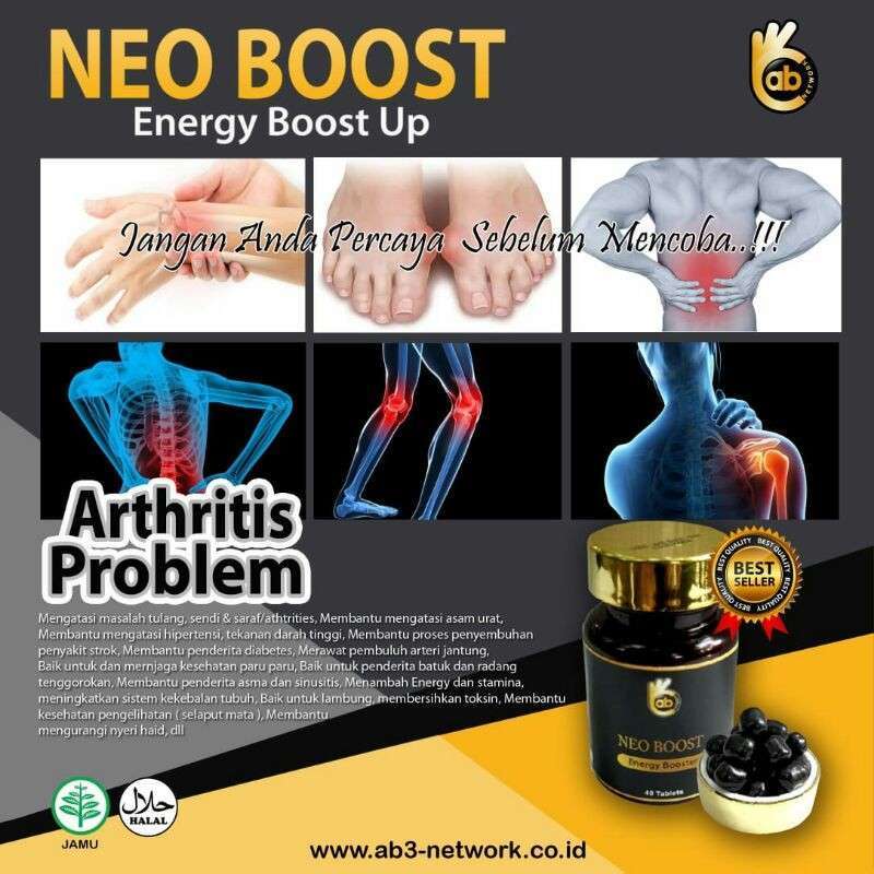 Jual Pil Hitam Ajaib Abvoost/bio Voost/ Neo Boost - Sendi & Tulang Bpom ...
