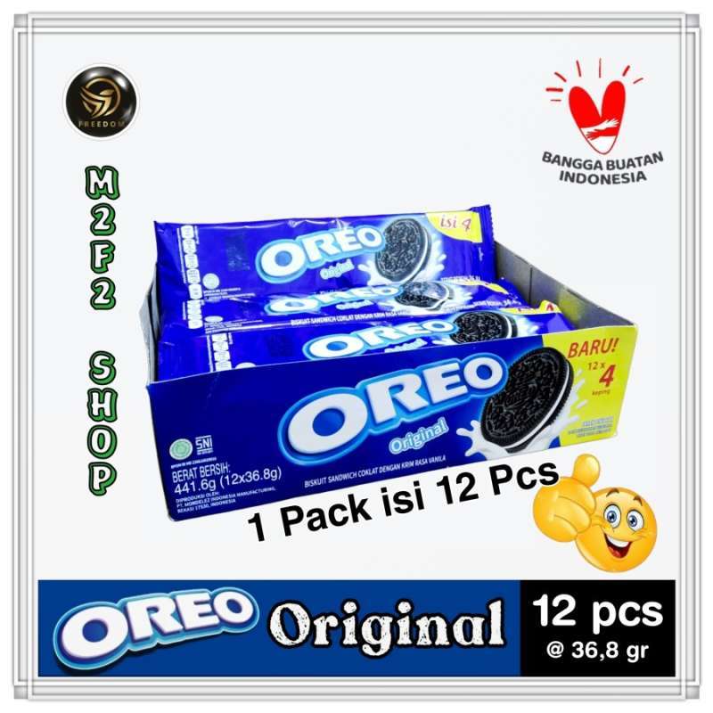 Promo Biskuit Oreo Sandwich Original Vanilla Creme | Krim Vanila - 36,8 ...