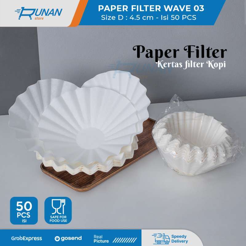 Jual Kertas Filter Kopi Bleached Coffee Paper Filter Kalita Wave 03 ...