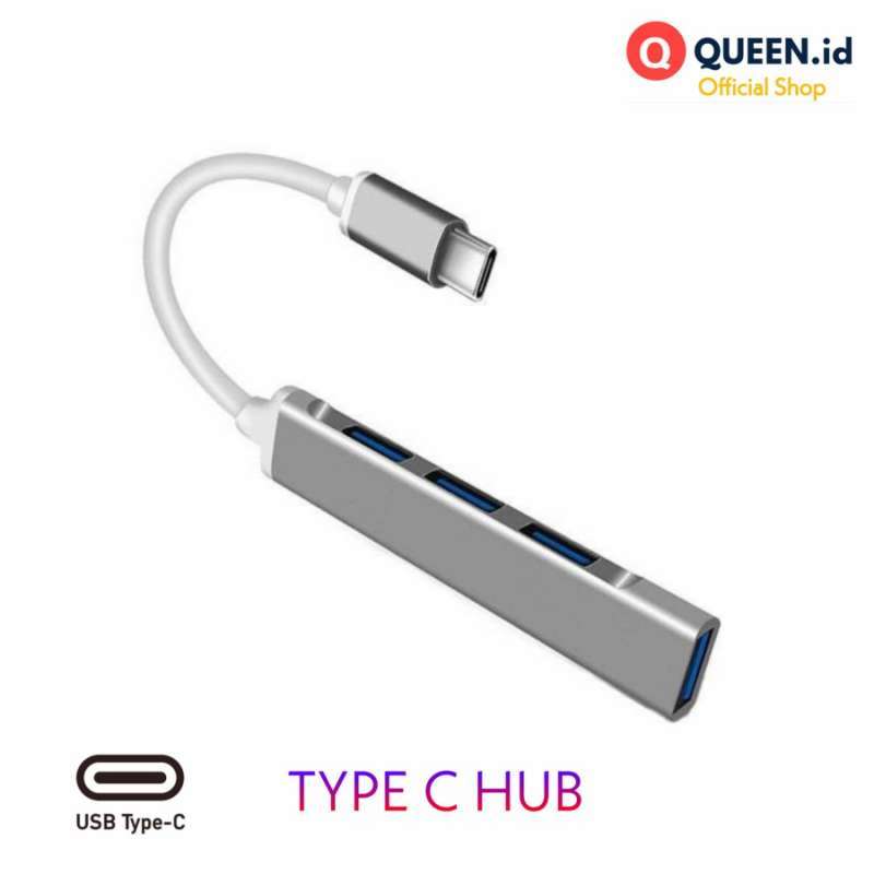 Promo Usb Type C Hub Adapter Highspeed Port Aluminium Otg Type C Converter Diskon Di