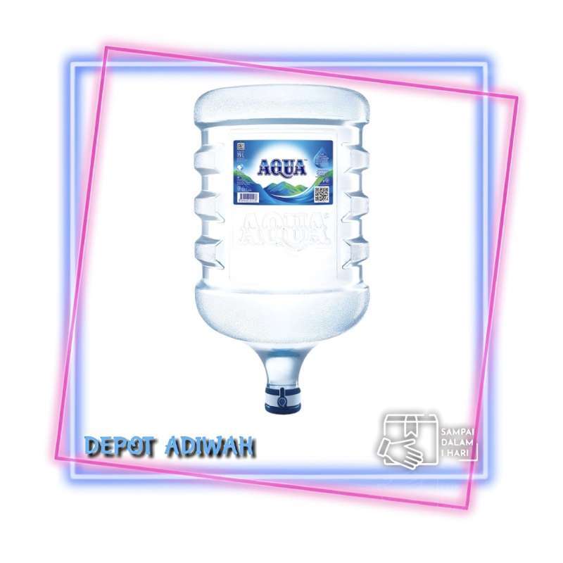 Promo AQUA Galon (isi+galon) 19L (instant-sameday) Diskon 4% di Seller ...