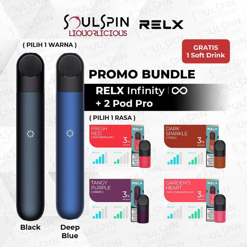 Jual Relx Bundle Infinity Device + 2 Relx Pod Pro [free Soft Drink ...