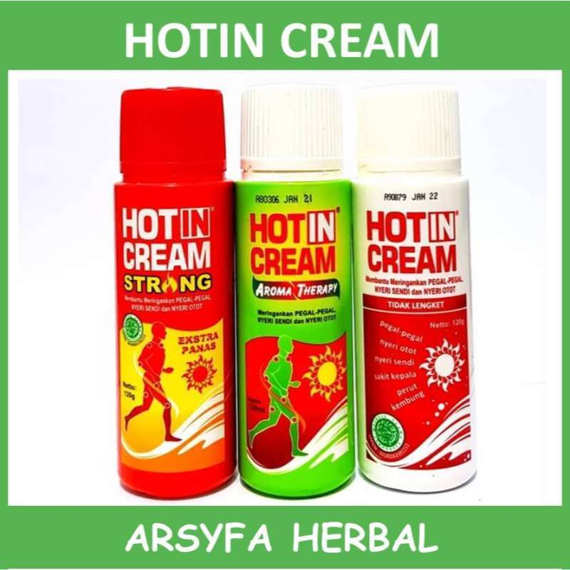 Promo Hotin Cream Botol 120 Gram | Hot In Cream | Meringankan Pegal ...