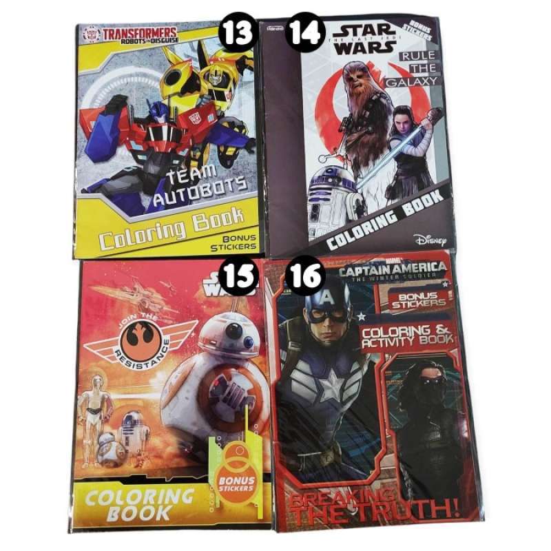 Promo Original Paket Coloring Book L 3 Pcs Buku Mewarnai Diskon 24% Di ...