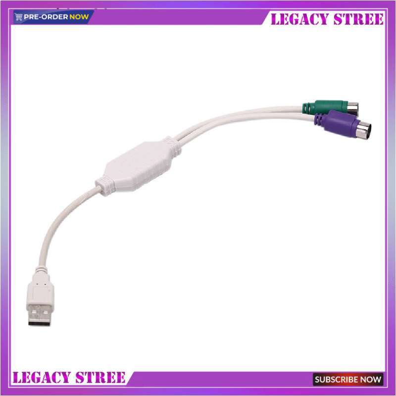 Jual Usb Male To Dual Ps2 Ps2 Female Cable Mouse Keyboard Ada di Seller ...
