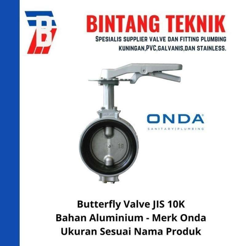 Jual Butterfly Valve 5 inch Aluminium Onda (DN 125) JIS 10K di Seller ...