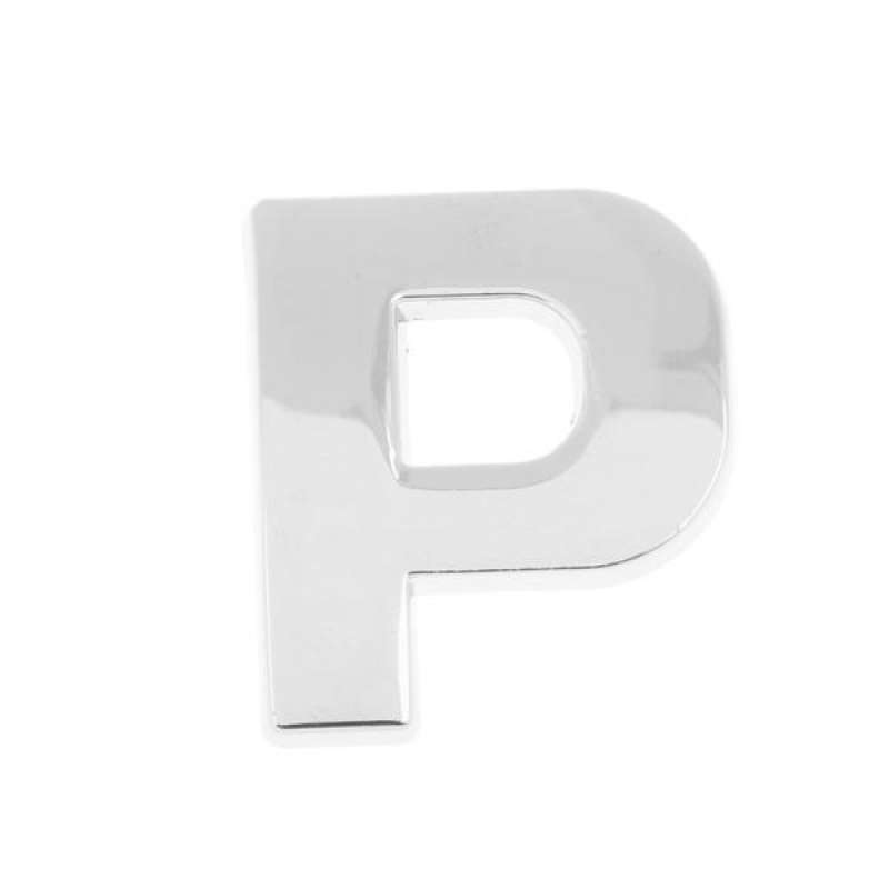 Promo 7x3D DIY Metallic Letter P Alphabet Sticker Car Emblem DIY Figure ...