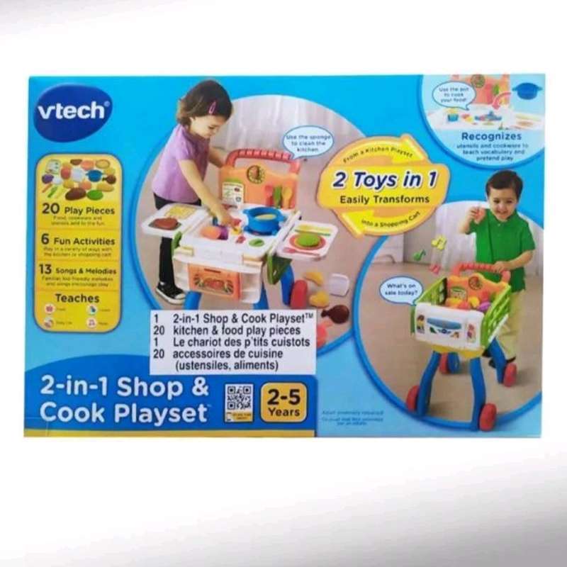 Jual Vtech 2in1 shop and cook playset / shopping trolley di Seller ...