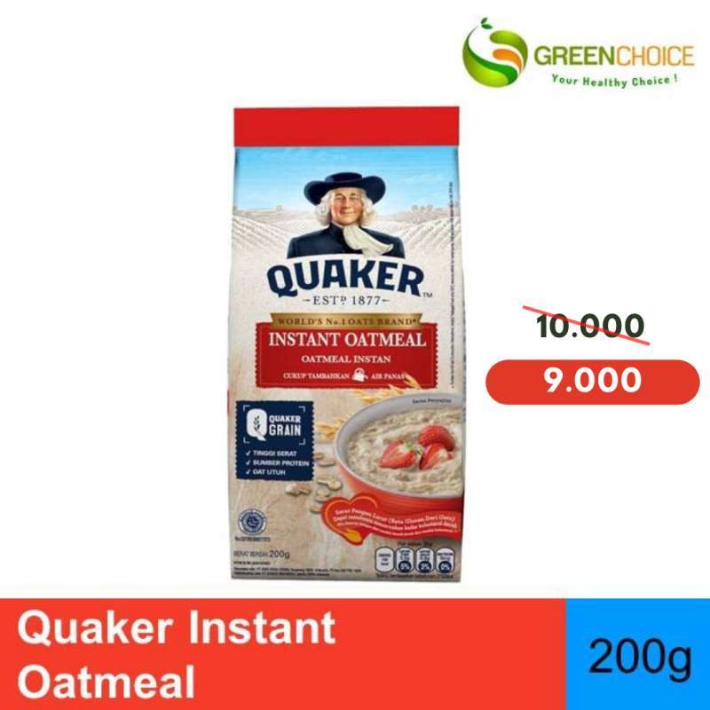 Jual Quaker Instant Oatmeal Merah 200g di Seller Green Choice ID ...