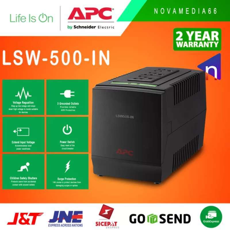 Jual APC LSW500-IND Line-R 500VA Automatic Voltage Regulator 3 Uni ...