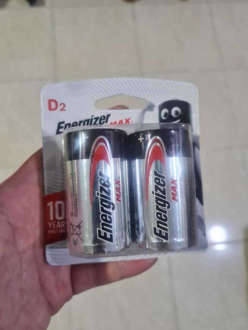 Jual Baterai Energizer Max Tipe D / Baterai Besar (isi 2 Baterai ...