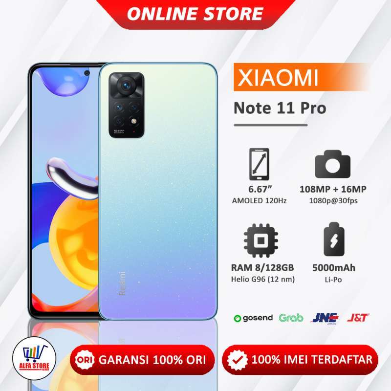 Promo Xiaomi Redmi Note 11 Pro 4G 8/128GB Garansi Resmi - Blue Diskon 7 ...