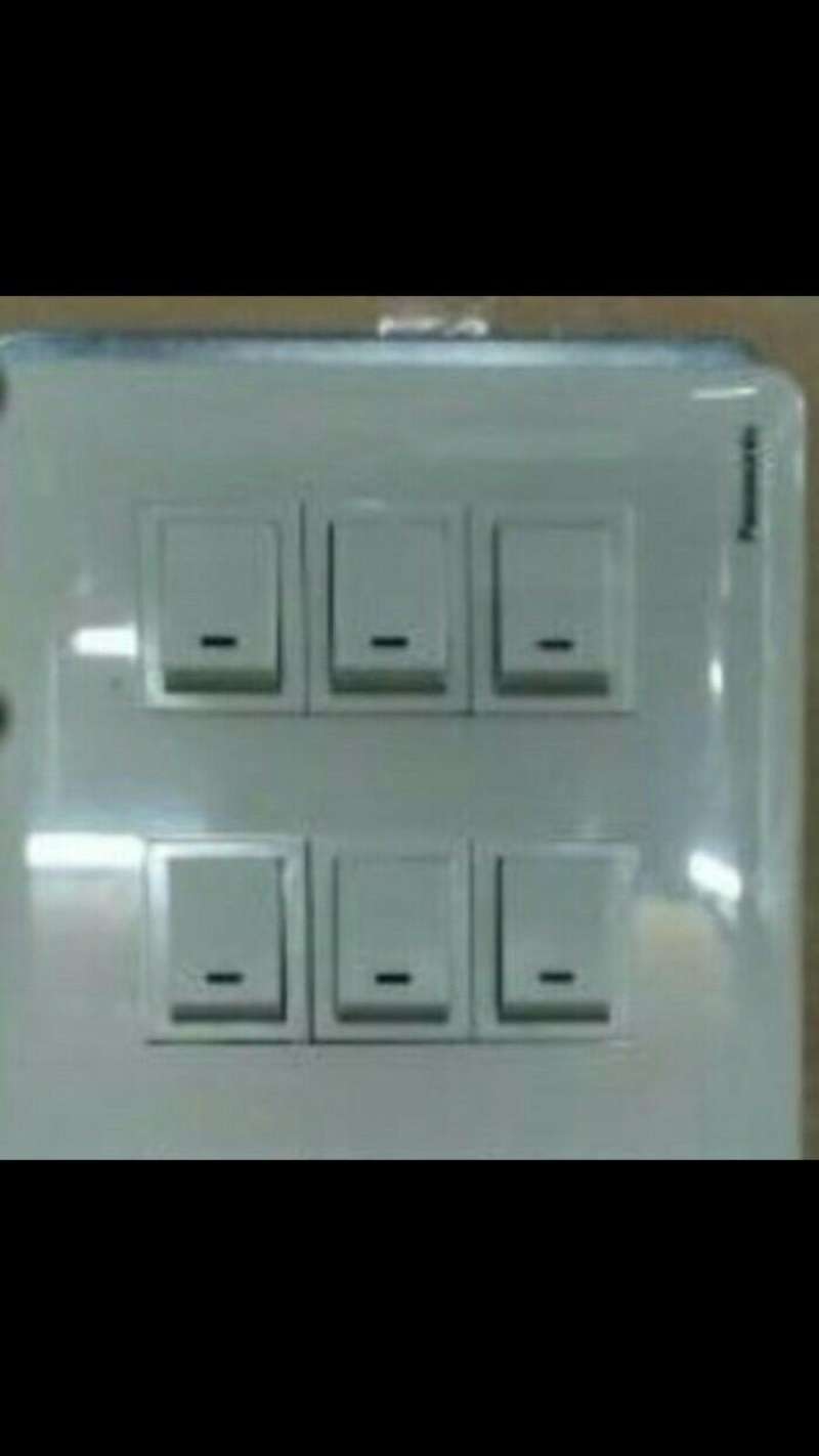 Jual saklar grid switch panasonic 6 gang di Seller Sumber.electric ...