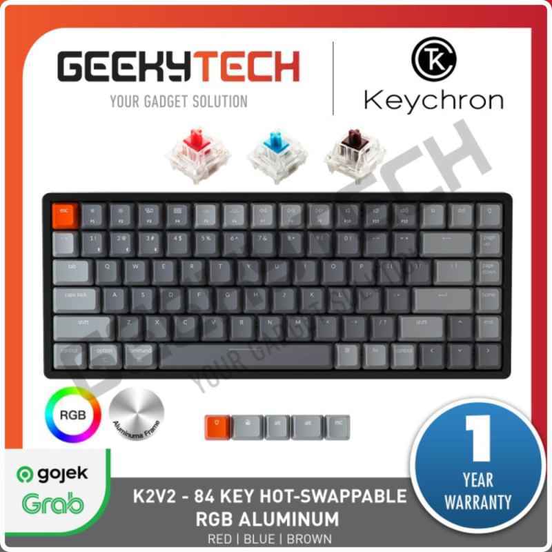 Jual Keychron K2 V2 - 84 -Hot Swappable Rgb Backlight Aluminium Frame ...