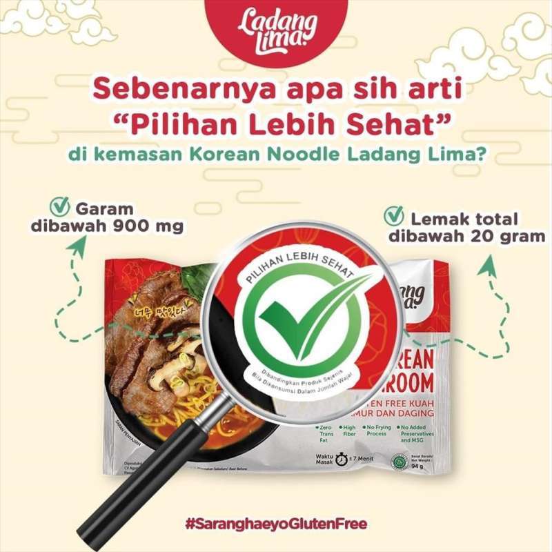 Jual Ladang Lima - Mie Korea Gluten Free Halal Spicy Beef Mushroom ...