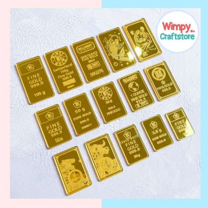 Jual Replika Logam Mulia Replika Emas Batangan Mahar Pernikahan Sangjit ...