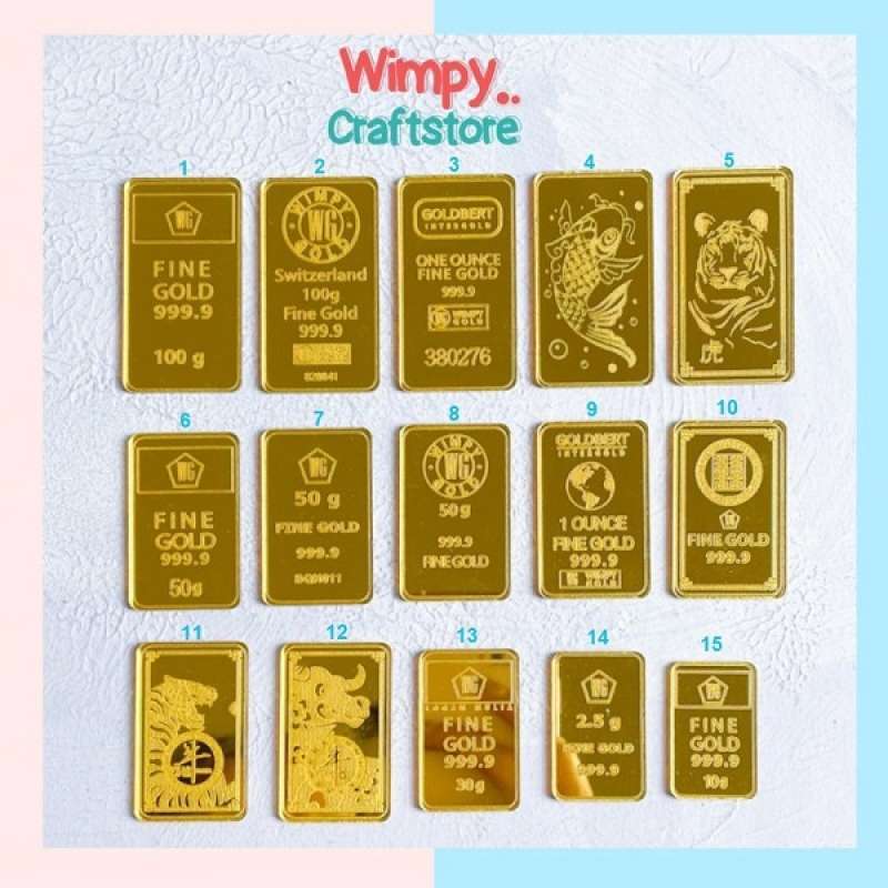 Jual Replika Logam Mulia Replika Emas Batangan Mahar Pernikahan Sangjit ...