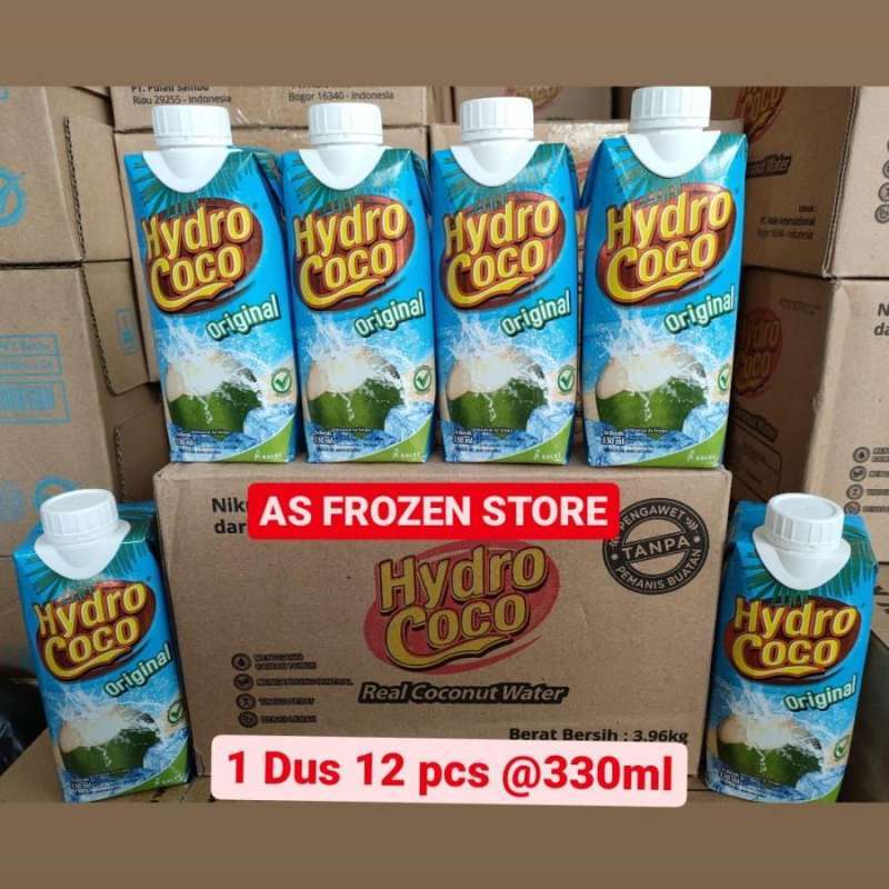 Jual Hydro Coco 330ml / Hydrococo 330ml Air Kelapa Asli 1 Dus 12 Pcs di ...