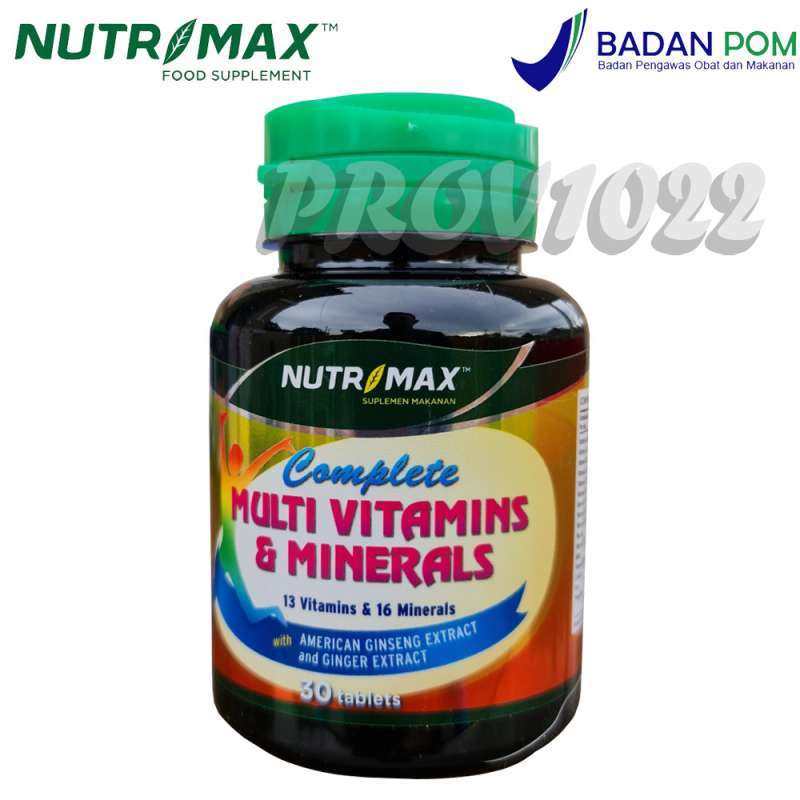 Jual Nutrimax Complete Multi Vitamins & Minerals 30 Tabs - Multivitamin ...