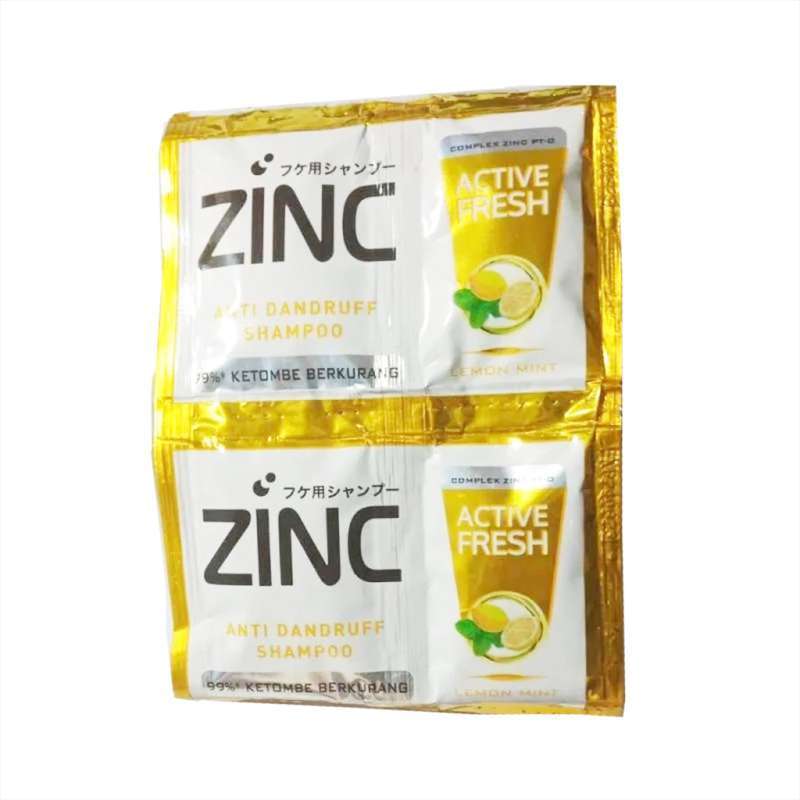 Jual Zinc Active Fresh Shampoo [10 ml / 240 Sachet / Karton] Kuning di ...