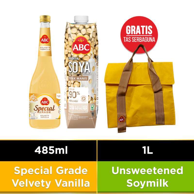 Jual ABC Sirup Special Grade Velvety Vanilla 485ml & Unsweetened ...