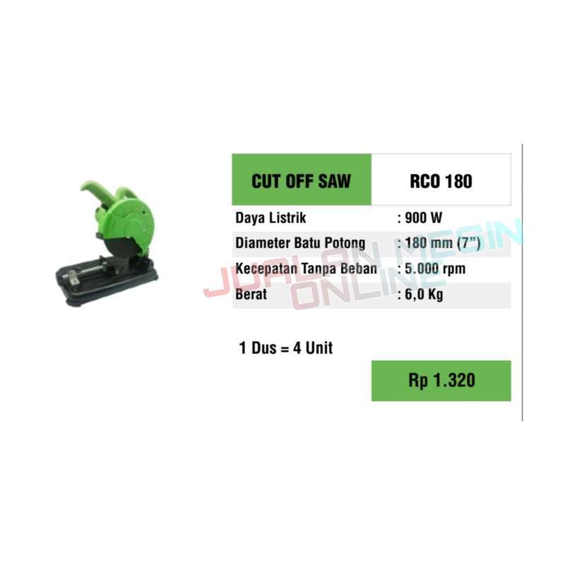Jual Ryu Cut Off Saw 7 Rco180 💯 Harga Murah & Kualitas Terbaik Januari 2026