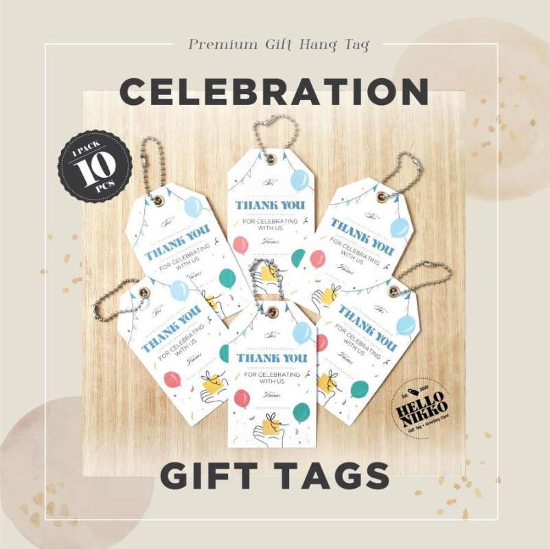 Jual Celebration gift hang tag kartu ucapan birthday ulang tahun parcel ...