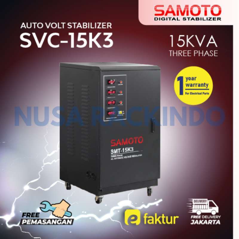 Promo STABILIZER SAMOTO SMT15K3 - 15KVA 3PHASE Diskon 26% di Seller PT ...
