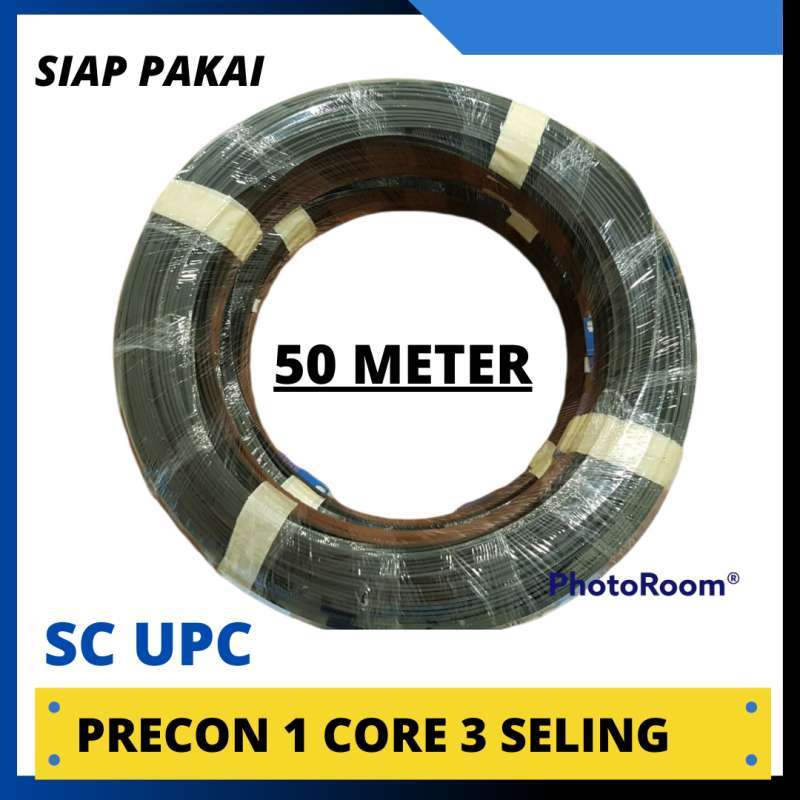 Jual KABEL PRECON 50 METER 1 CORE 3 SELING FO FIBER OPTIK SC UPC di Seller Sivali Indo Network ...