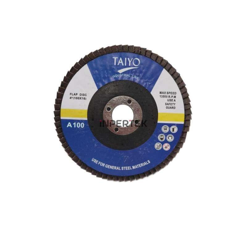 Promo AMPLAS SUSUN 4 TAIYO FLAP DISC 100 MM MATA GERINDA POLES ASAH ...