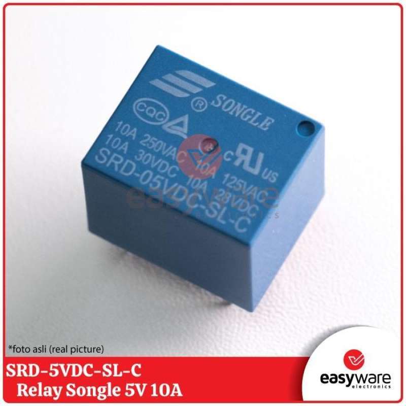 Jual Relay 5V 5 Pin Songle SRD-5VDC-SL-C 5V DC 10A Relay Songle Original di Seller EasyWare ...