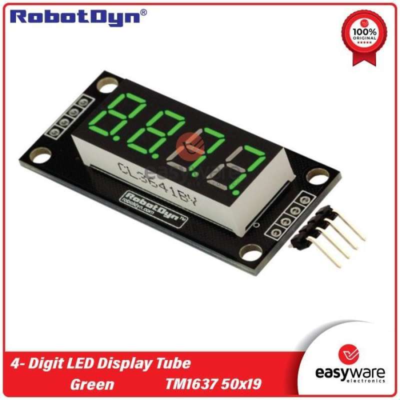 Jual Robotdyn Tm1637 4 Digit Led Display 7 Segment 0.56 4 Digit 50x19mm ...