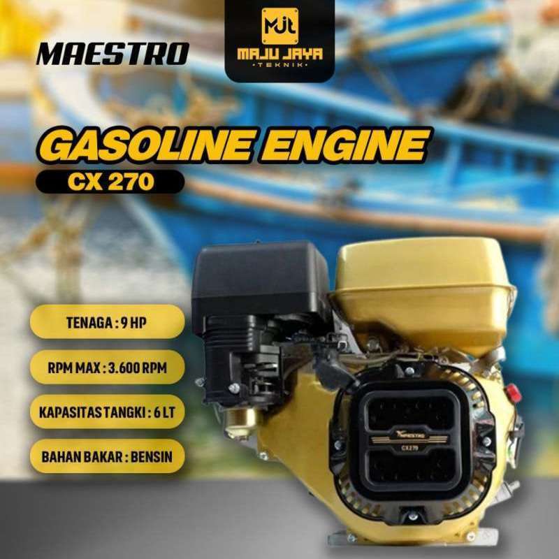 Jual MAESTRO Gasoline Engine Mesin Penggerak Bensin 9HP GX270 CX270 di ...