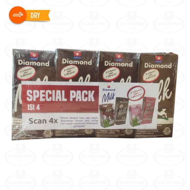 Jual Diamond Uht Milk Chocolate 200 Ml Spc Pack 4 Pcs Di Seller Diamondfair-mini Palembang ...