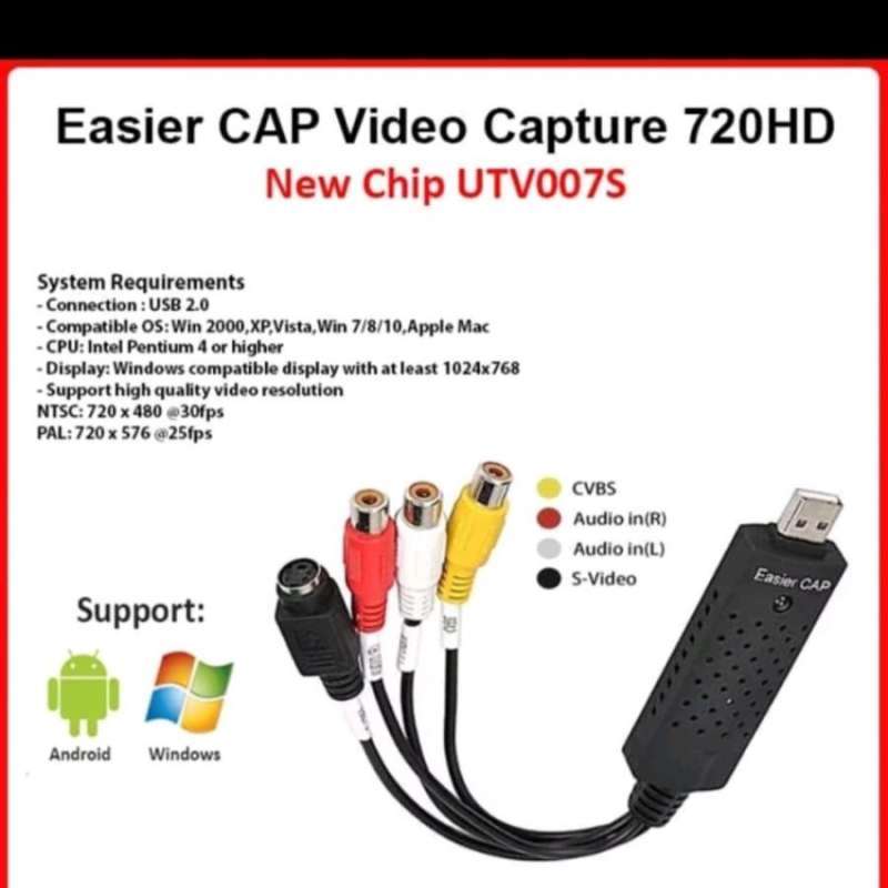 Jual EasyCAP USB video Capture Adaptor 1 Channel di Seller San ly Shop ...