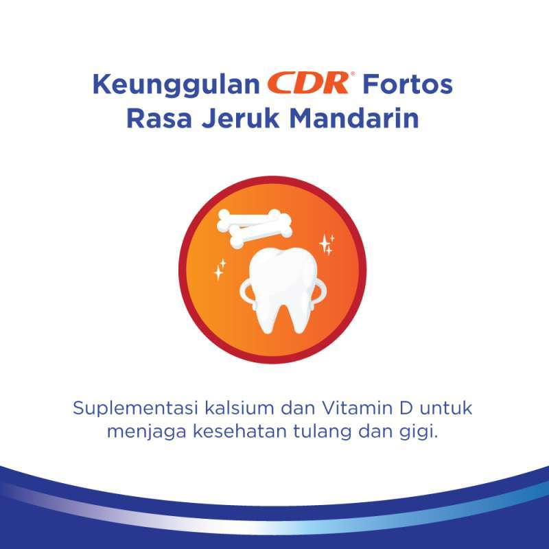 Promo Cdr Fortos Suplemen Kalsium [10 Tablet Effervescent] Diskon 22% ...