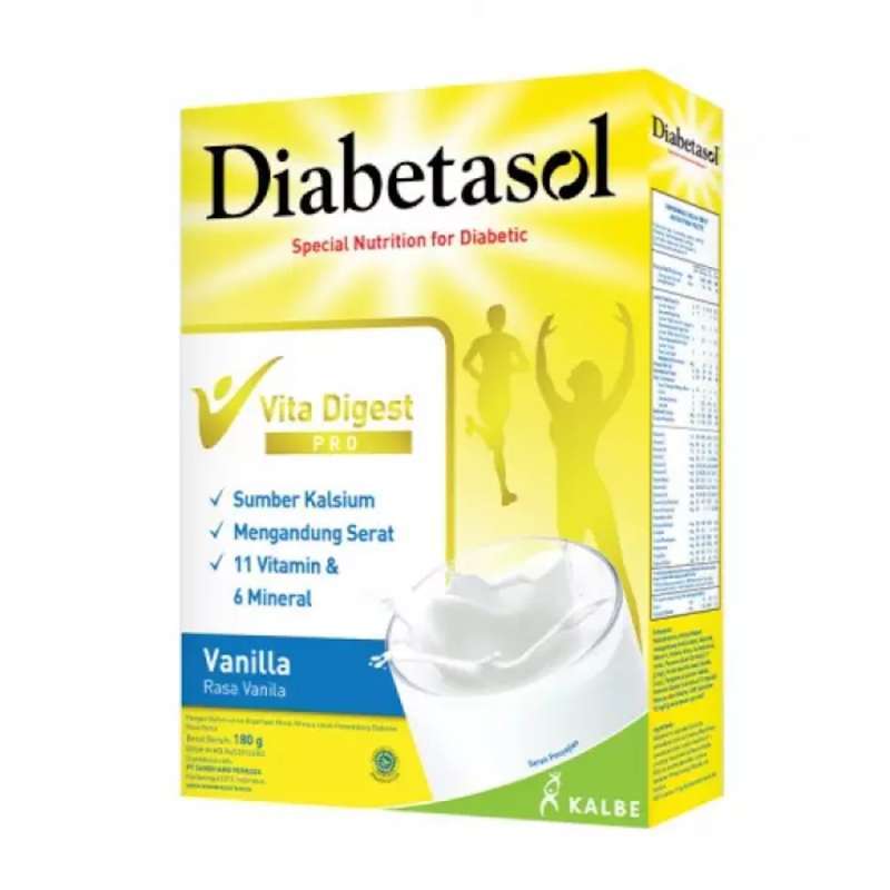 Promo Diabetasol Susu Formula Coklat/Vanilla 180 Gram All Varian [DUS ...