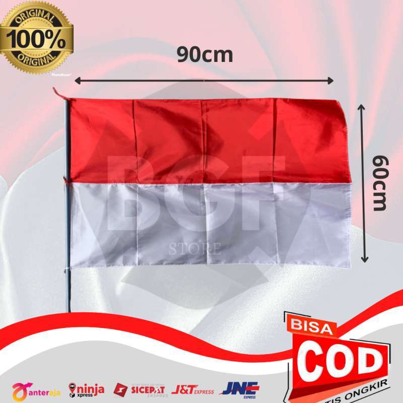 Jual bendera merah putih 90 x 60 size kecil di Seller BGF - Haruman ...