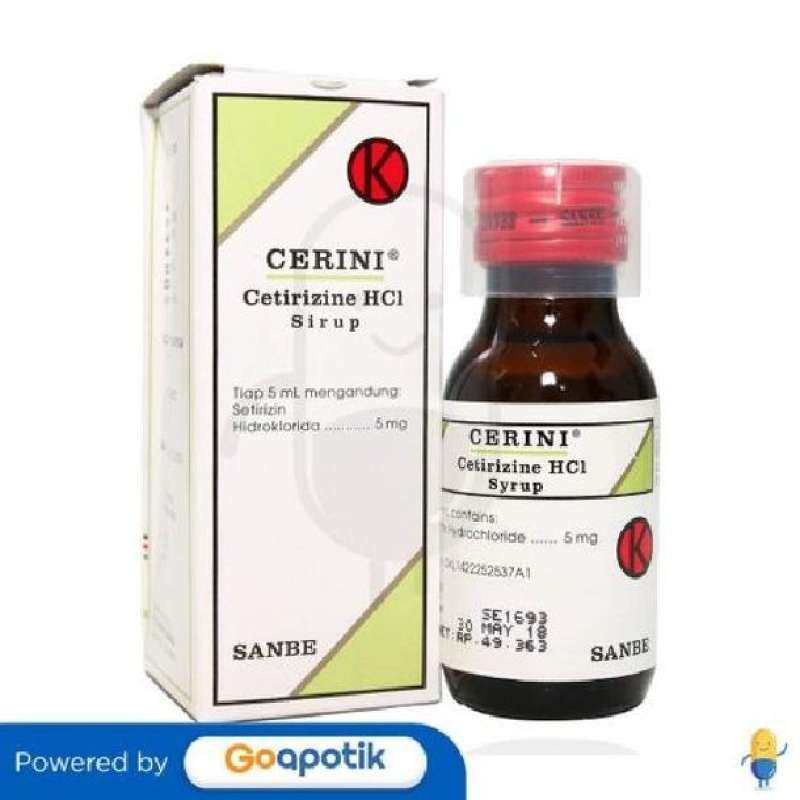 Jual CERINI SIRUP 60 ML di Seller Apotek Melati - Kota Tangerang ...