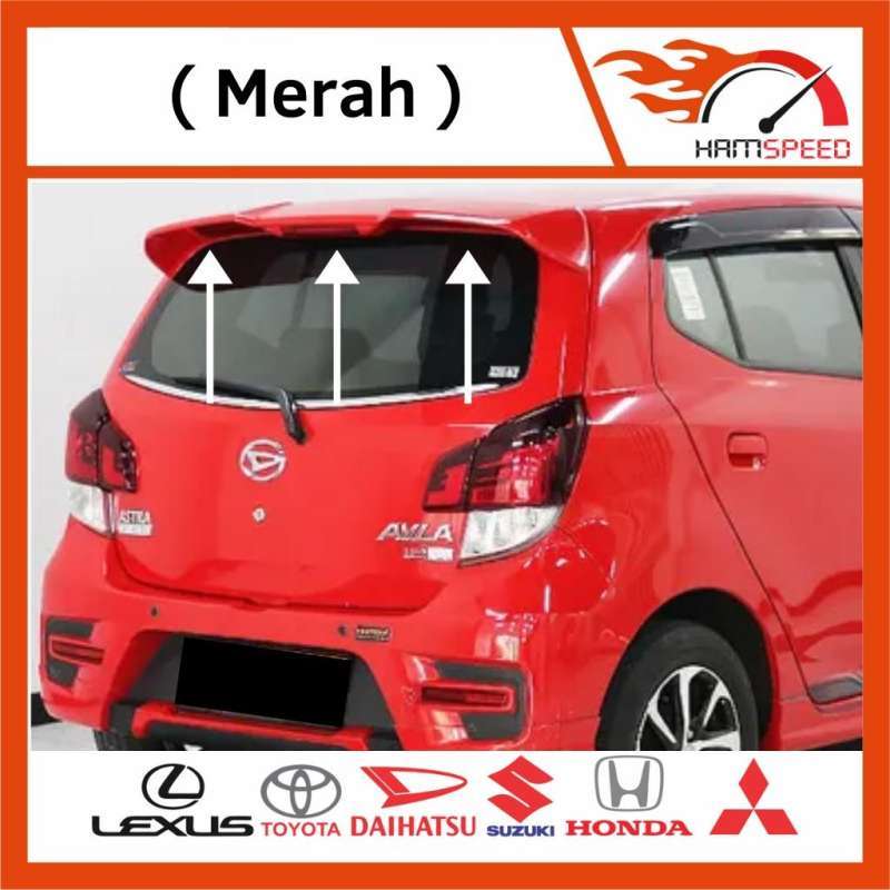 Jual Spoiler Daihatsu Ayla Toyota Agya Perodua Axia Toyota Wigo Model ...