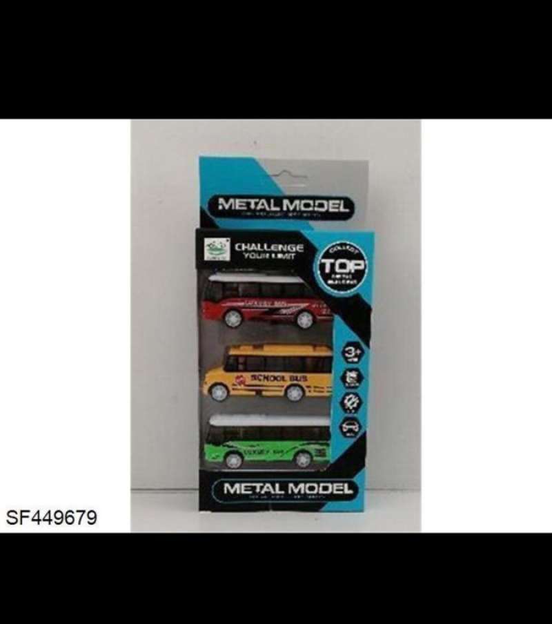 Jual Original Mainan Diecast Besi Bis Sekolah School Bus Set Isi 3 ...