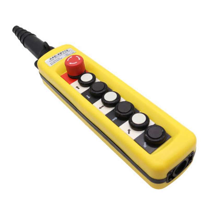 Promo Rain Proof Hoist Push Button Switch Durable up Down Switch Control Station IP65 Clear ...