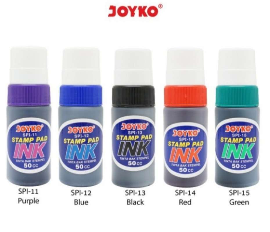 Jual REFIL STAMP PAD JOYKO,PYRAMID,BAZIC 50 CC ISI ULANG TINTA BAK ...