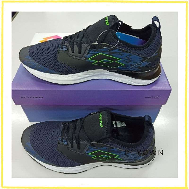 Jual sepatu sapatu lari running runing lotto flash blade black original ...