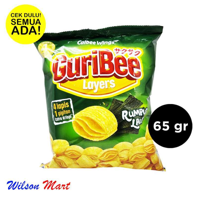 Jual GURI BEE LAYERS KERIPIK RASA RUMPUT LAUT 65 GRAM di Seller Wilson Mart Official Store ...