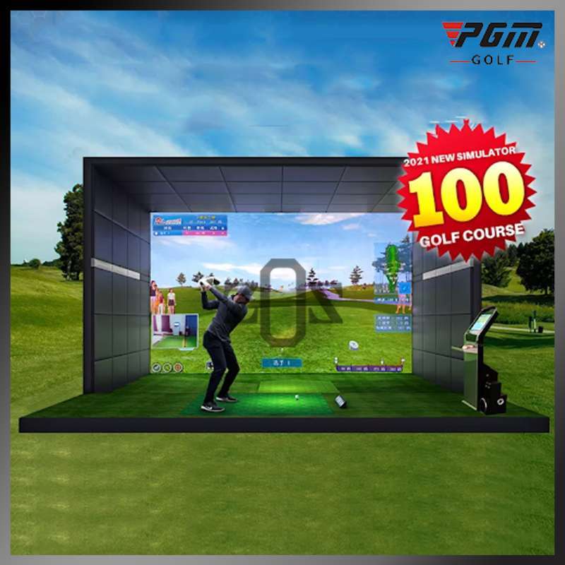 Jual Golf Simulator System Pgm Indoor Driving Range With Projector ...