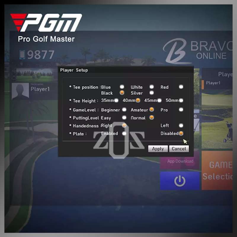 Jual Golf Simulator System Pgm Indoor Driving Range With Projector ...