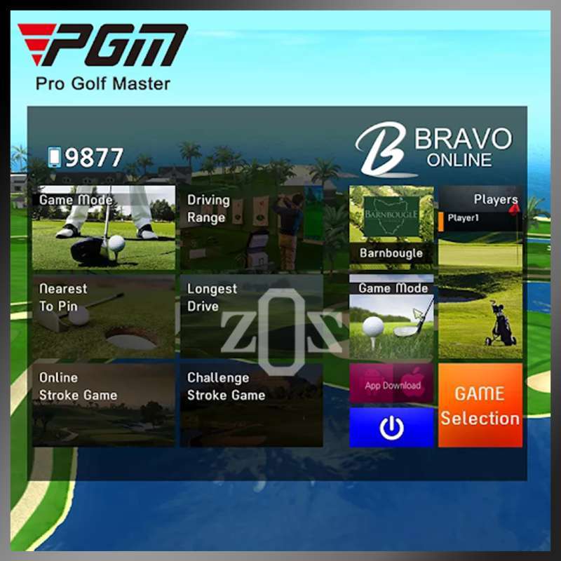 Jual Golf Simulator System Pgm Indoor Driving Range With Projector ...