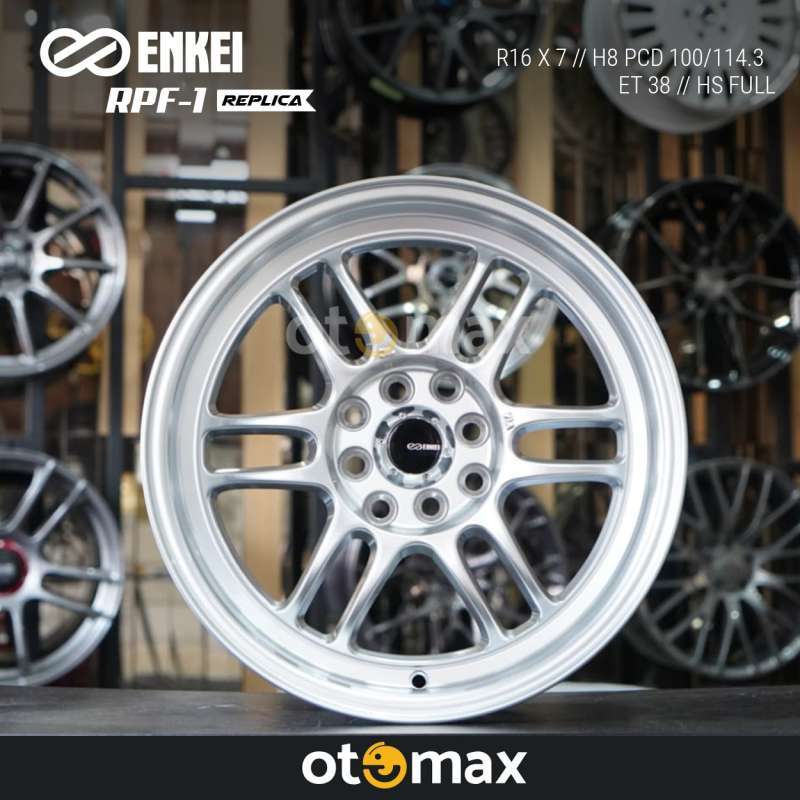 Jual Velg Mobil Enkei RPF1 Ring 16 H8 Hyper Silver Full di Seller OTOMAX - OTOMAX STORE | Blibli